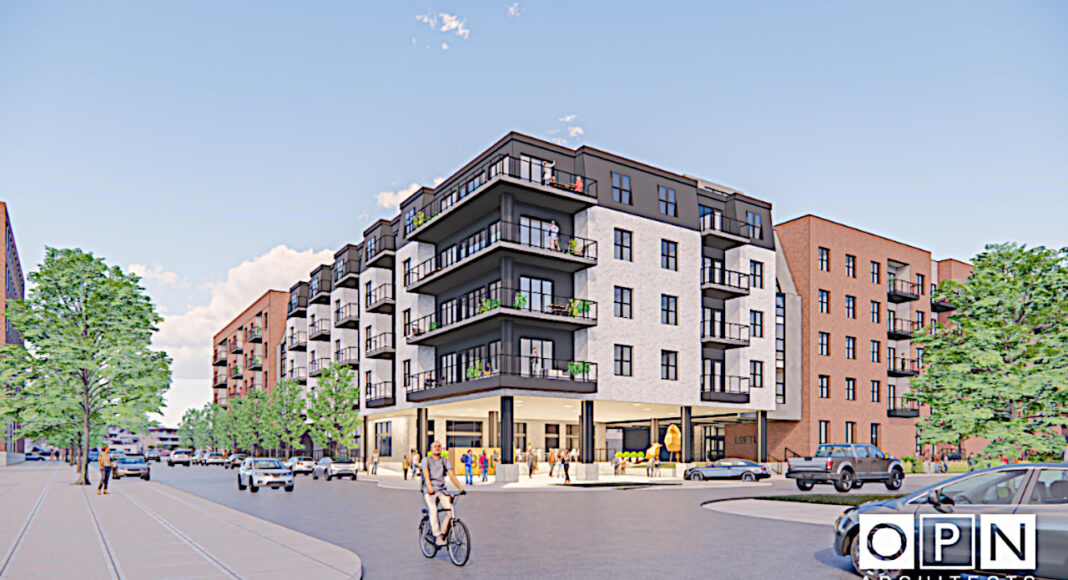 Leaders celebrate groundbreaking for NewBo Loftus ‘transformation’ project