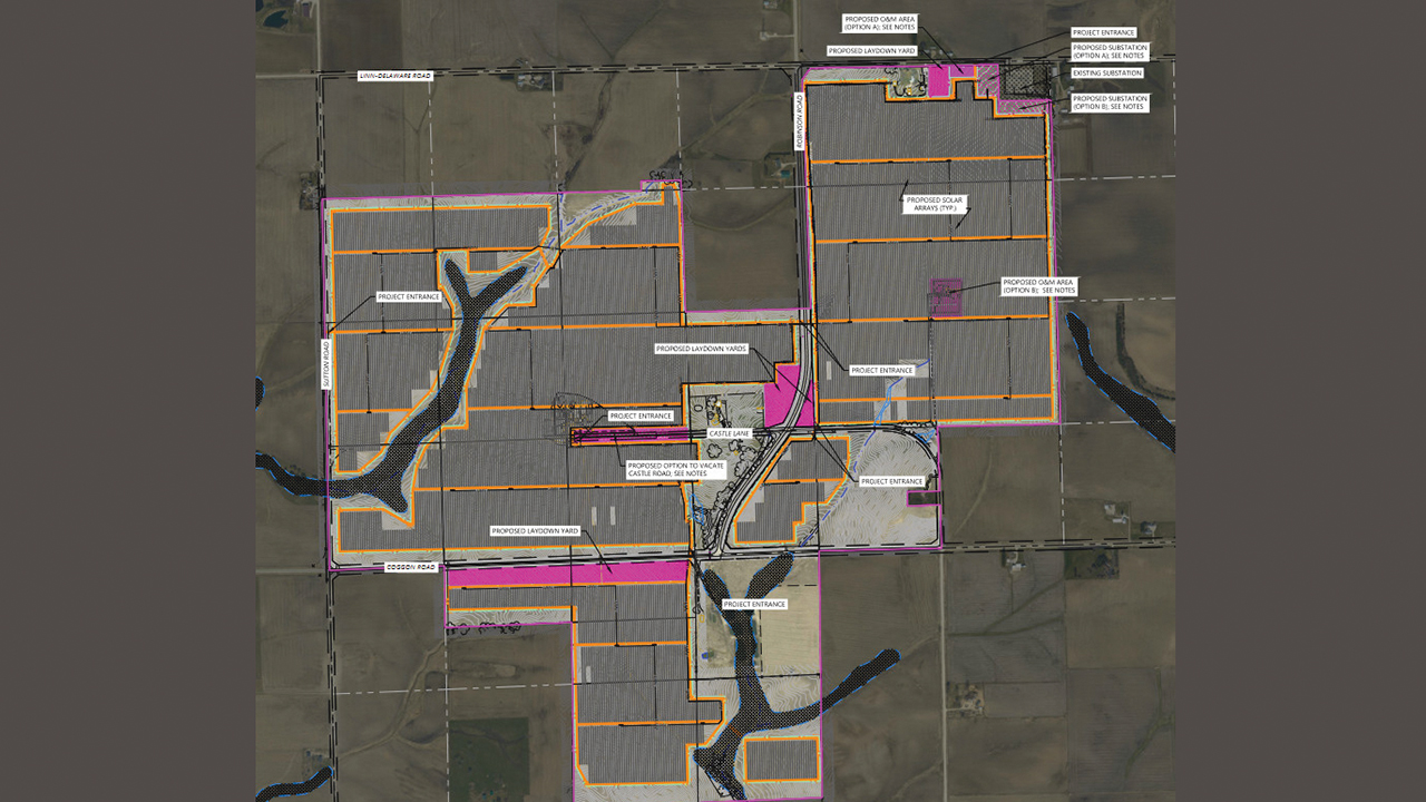 Supervisors approve first reading of Coggon Solar rezoning ordinance