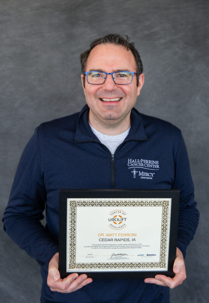 Dr. Matthew Ferroni designated as a UroLift Center of Excellence