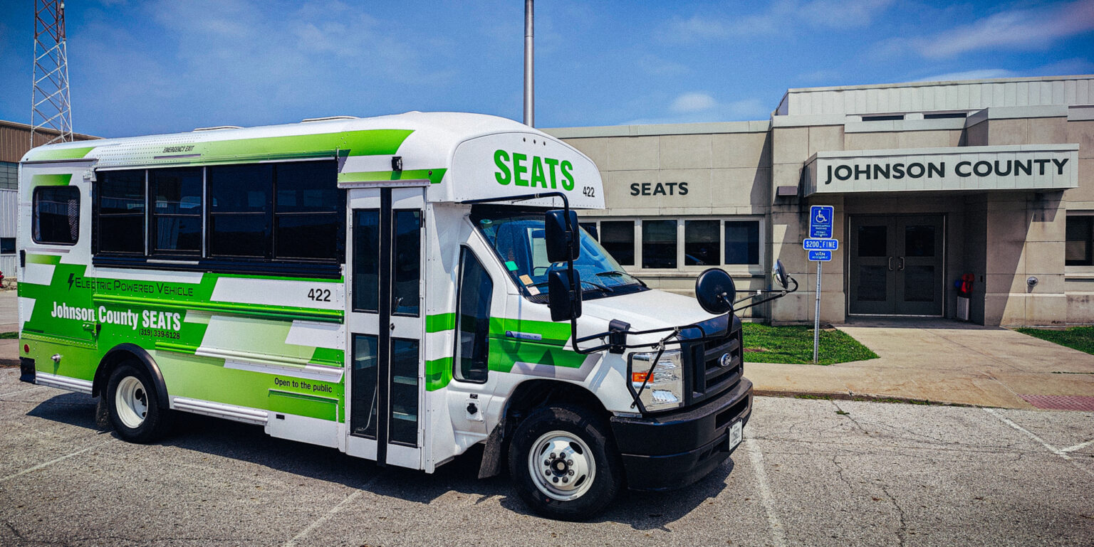 Johnson County SEATS goes green with first fully-electric bus